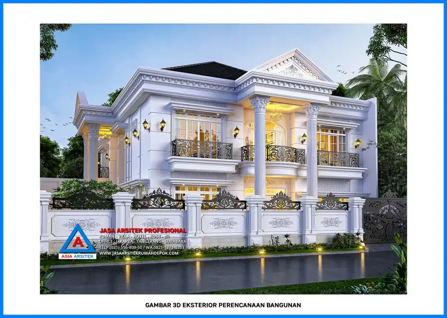 Kontraktor Bangunan Rumah Mewah Klasik